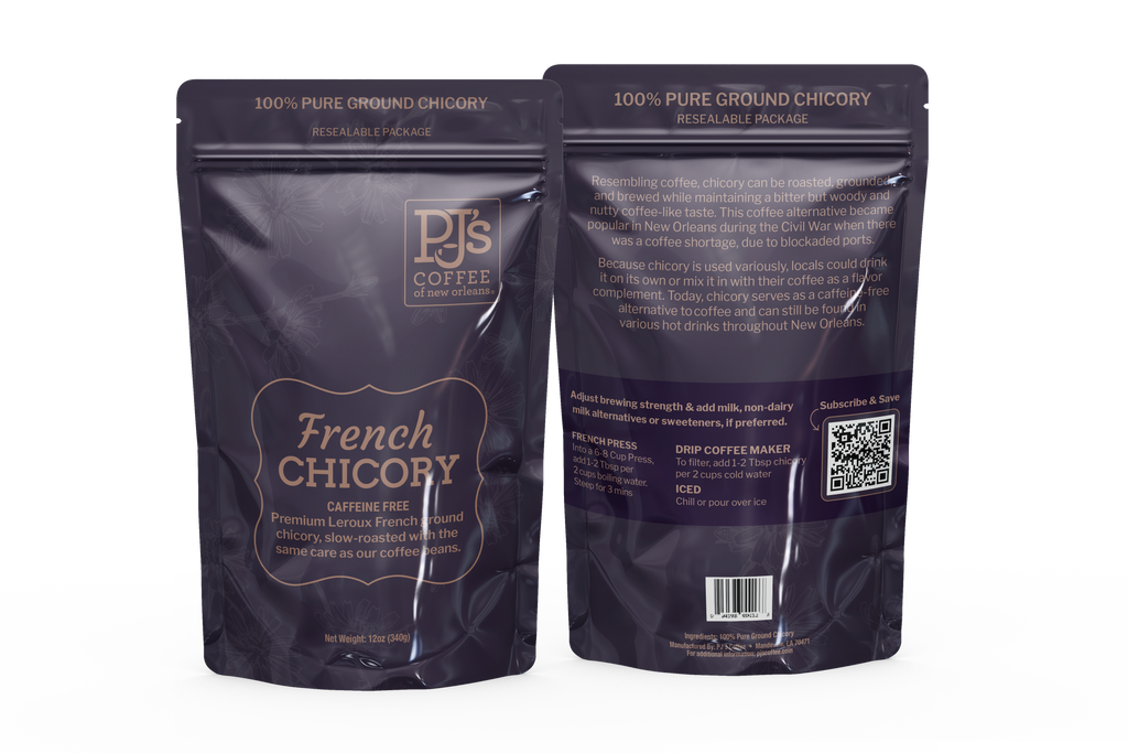 12oz Premium Ground Pure Chicory – PJ's Coffee